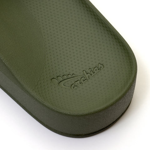 Arch Support Slides - Classic - Olive – Archies Footwear | USA