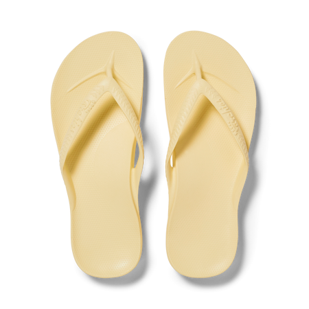 Arch Support Flip Flops - Classic - Lemon – Archies Footwear | USA
