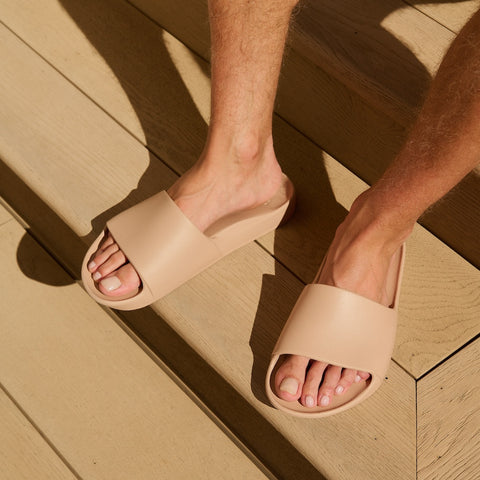 Arch Support Slides - Classic - Tan – Archies Footwear | USA
